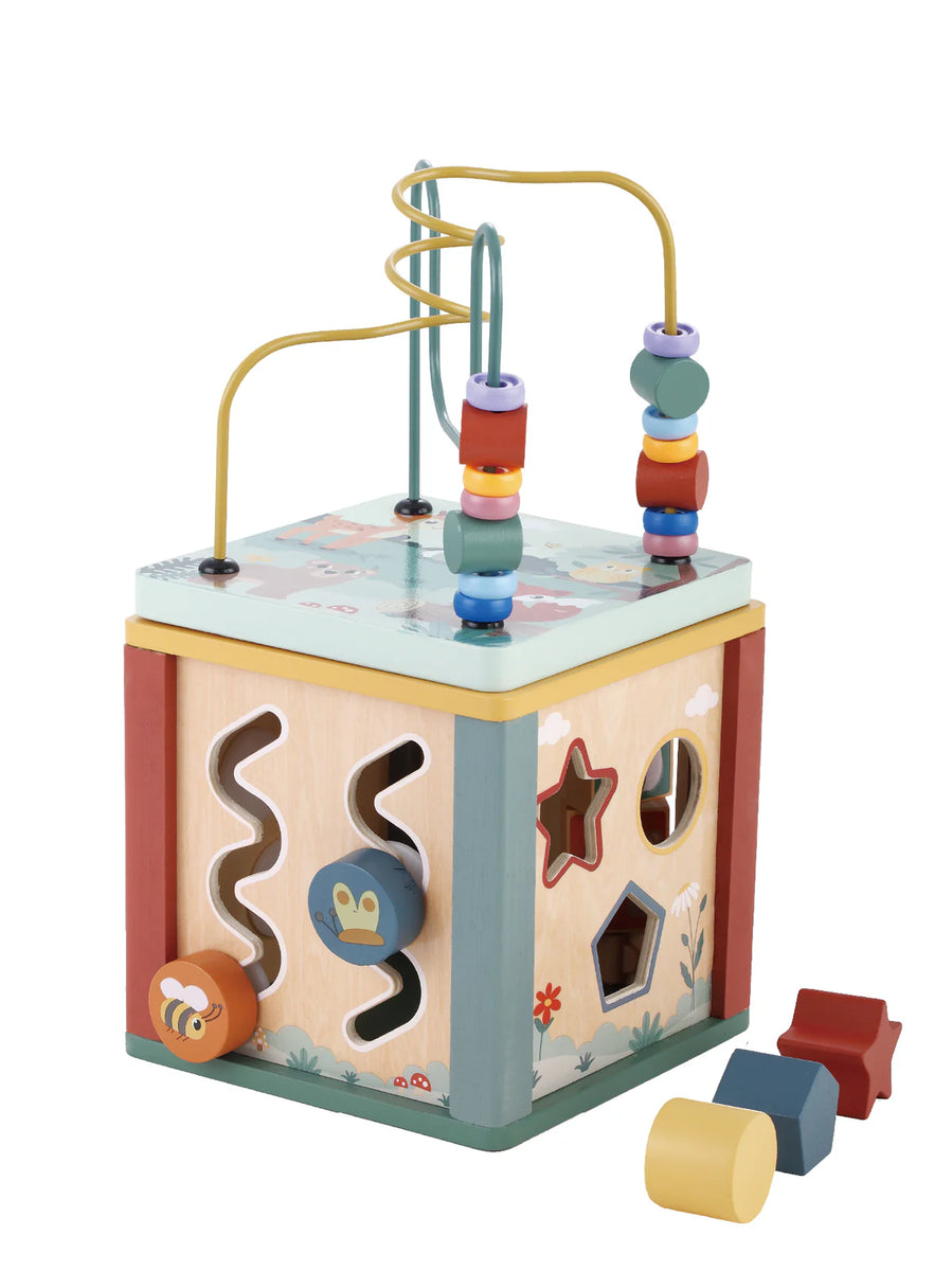 Wooden Activity cube - Forest large – The Cuddler Baby Lifestyle